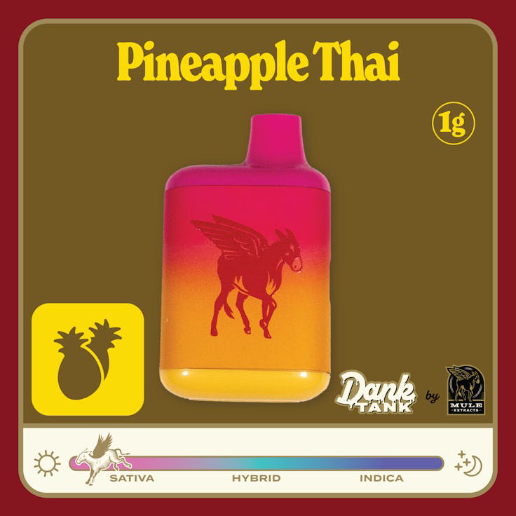 Mule Live Resin Dank Tank | Pineapple Thai 2g